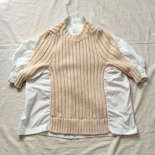 sacai(ニット/セーター ・ ホワイト/白色系)のフリマアイテム一覧 sacai(ニット/セーター ・ ホワイト/白色系)のフリマアイテム一覧
