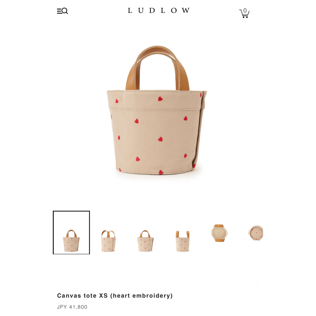 LUDLOW ラドロー キャンバストートXS LUDLOW ラドロー キャンバストートXS