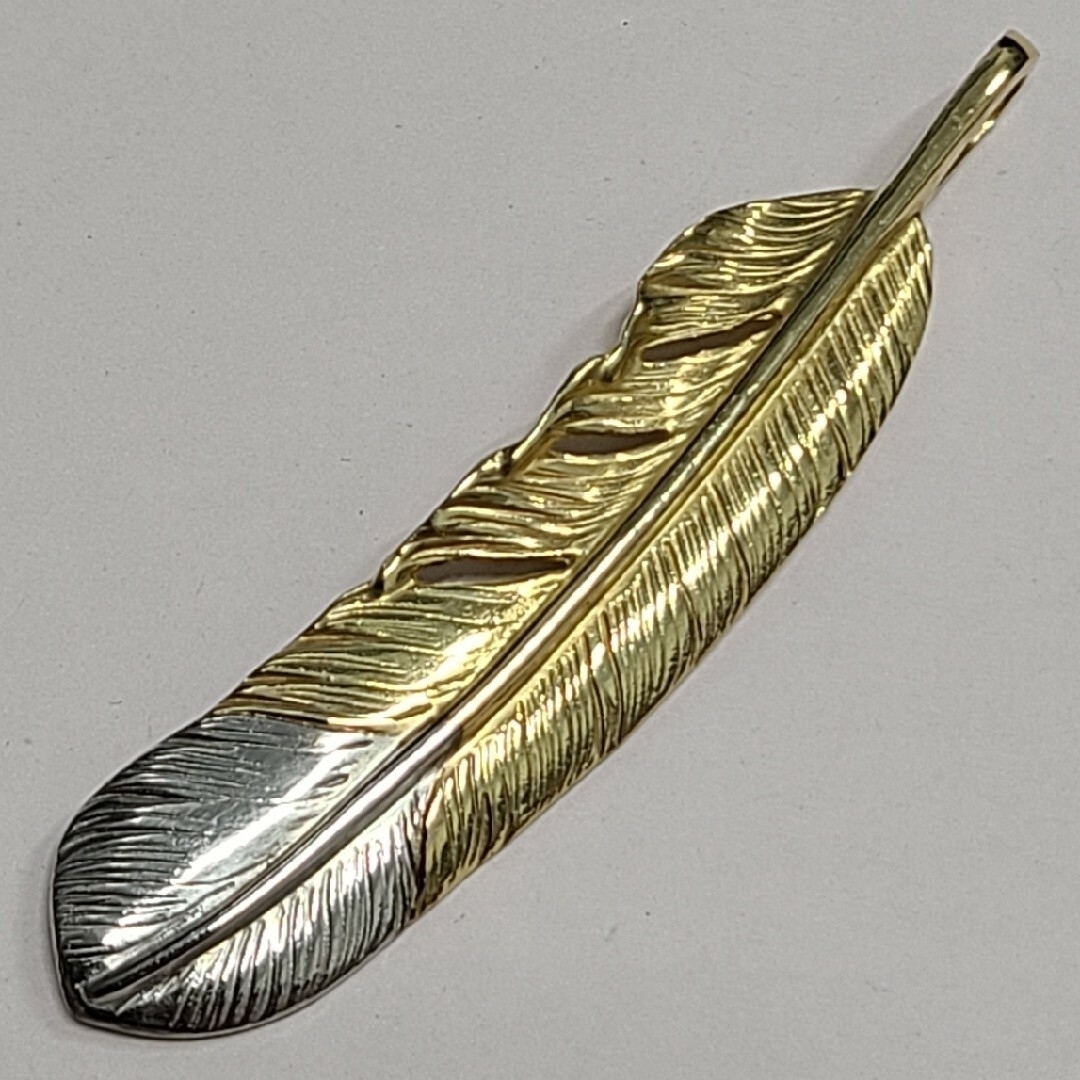 ハートプラチナ全金特大フェザー左向き - アクセサリー ハートプラチナ全金特大フェザー左向き - アクセサリー