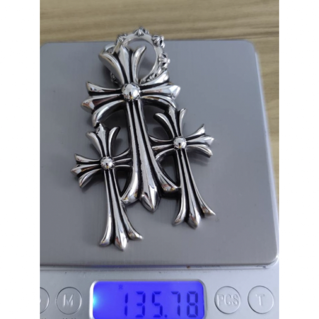 Chrome Hearts - ラージ 3CH トリプル クロス ペンダントの通販 Chrome Hearts - ラージ 3CH トリプル クロス ペンダントの通販