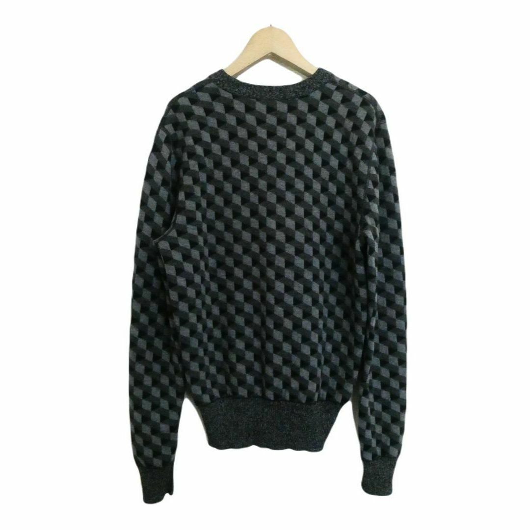美品 BOTTEGA VENETA イントレチャート柄 Vネック ニットセーター 美品 BOTTEGA VENETA イントレチャート柄 Vネック ニットセーター