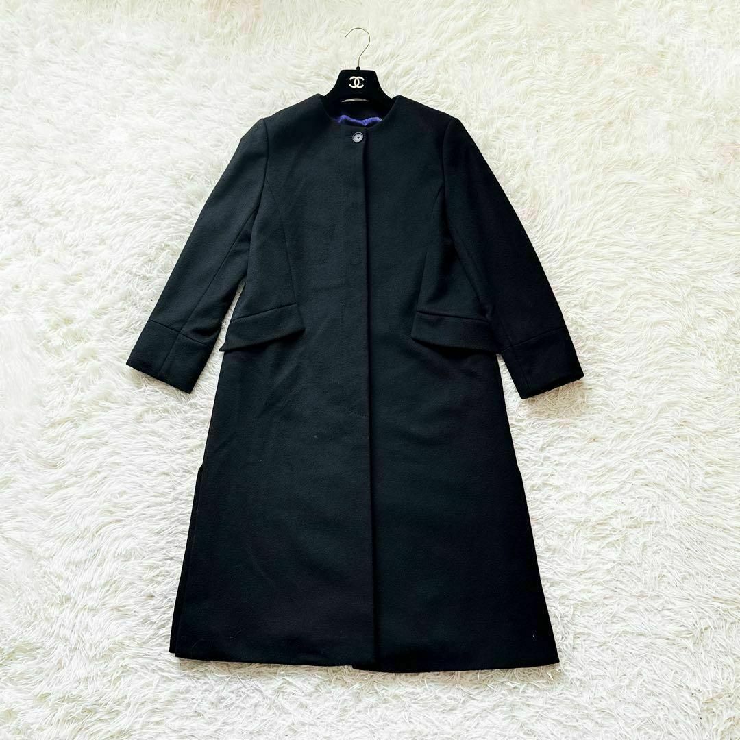 Paul Smith - ポールスミス ウールカシミヤ ノーカラーコート Paul Smith - ポールスミス ウールカシミヤ ノーカラーコート