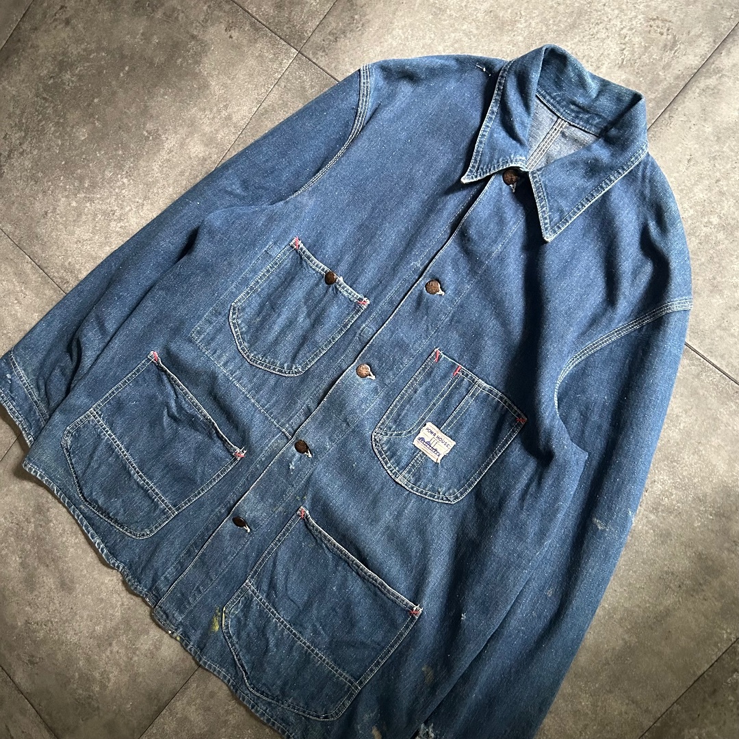 50s powrhouse パワーハウス ヴィンテージカバーオール 工場タグ 50s powrhouse パワーハウス ヴィンテージカバーオール 工場タグ