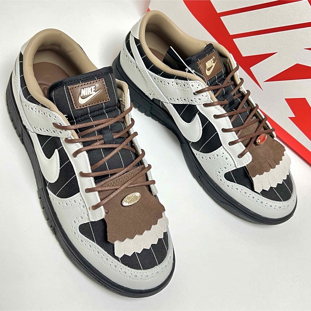 NIKE - 27cm 新品 NIKE ダンク LOW DUNK ナイキ 革靴調 NIKE - 27cm 新品 NIKE ダンク LOW DUNK ナイキ 革靴調