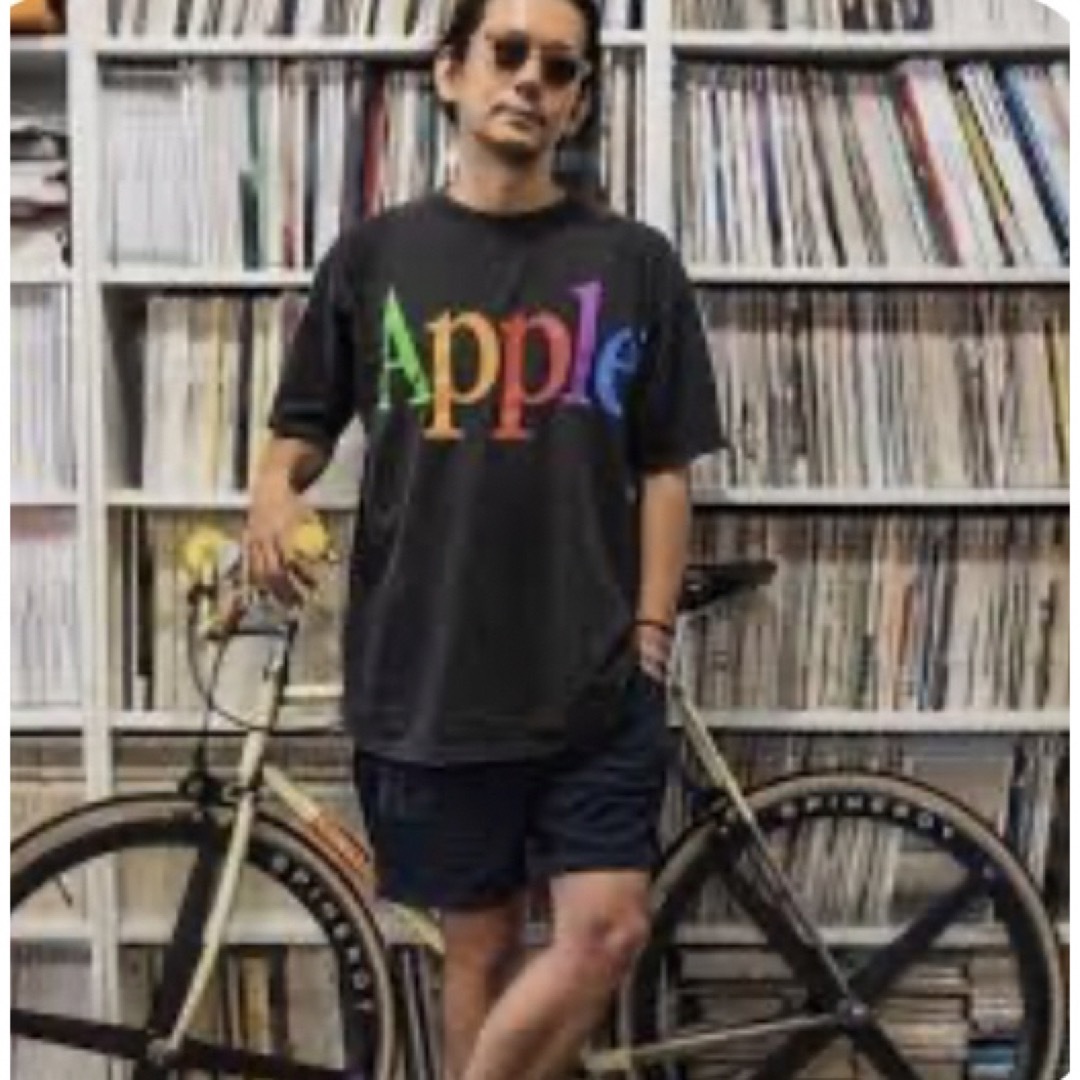 男女兼用 Apple アップルTシャツ(黒)野村訓市、トラビス 男女兼用 Apple アップルTシャツ(黒)野村訓市、トラビス