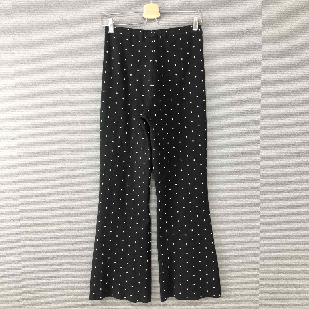 CABaN コットンカシミヤ ドットジャカードパンツ ブラック 黒 CABaN コットンカシミヤ ドットジャカードパンツ ブラック 黒