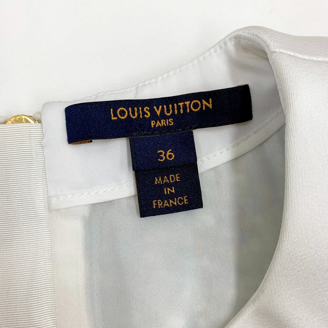 LOUIS VUITTON - 7183 ヴィトン ツイード ノースリーブ ドレス LOUIS VUITTON - 7183 ヴィトン ツイード ノースリーブ ドレス