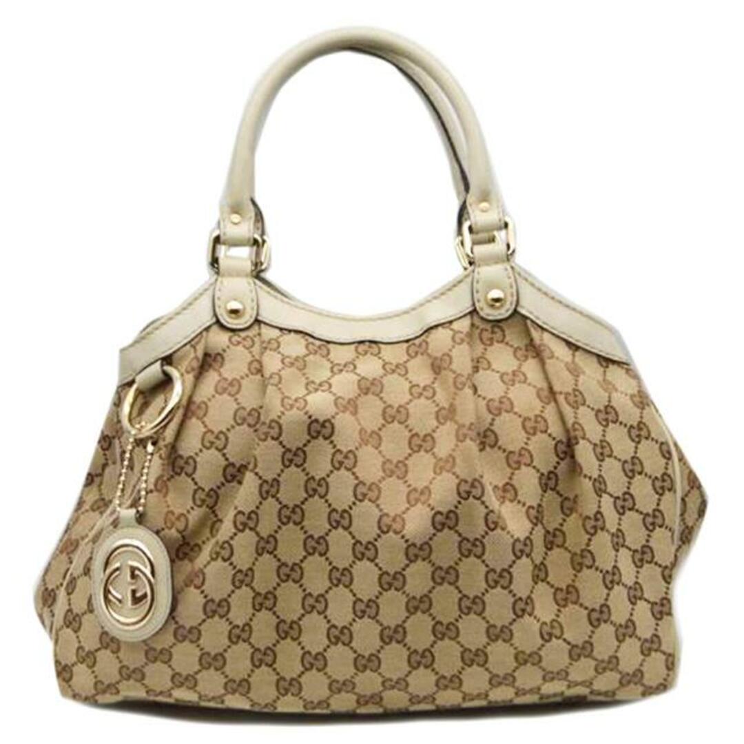 GUCCI グッチ/GGキャンバススーキーレザーハンド/アイボリー GUCCI グッチ/GGキャンバススーキーレザーハンド/アイボリー