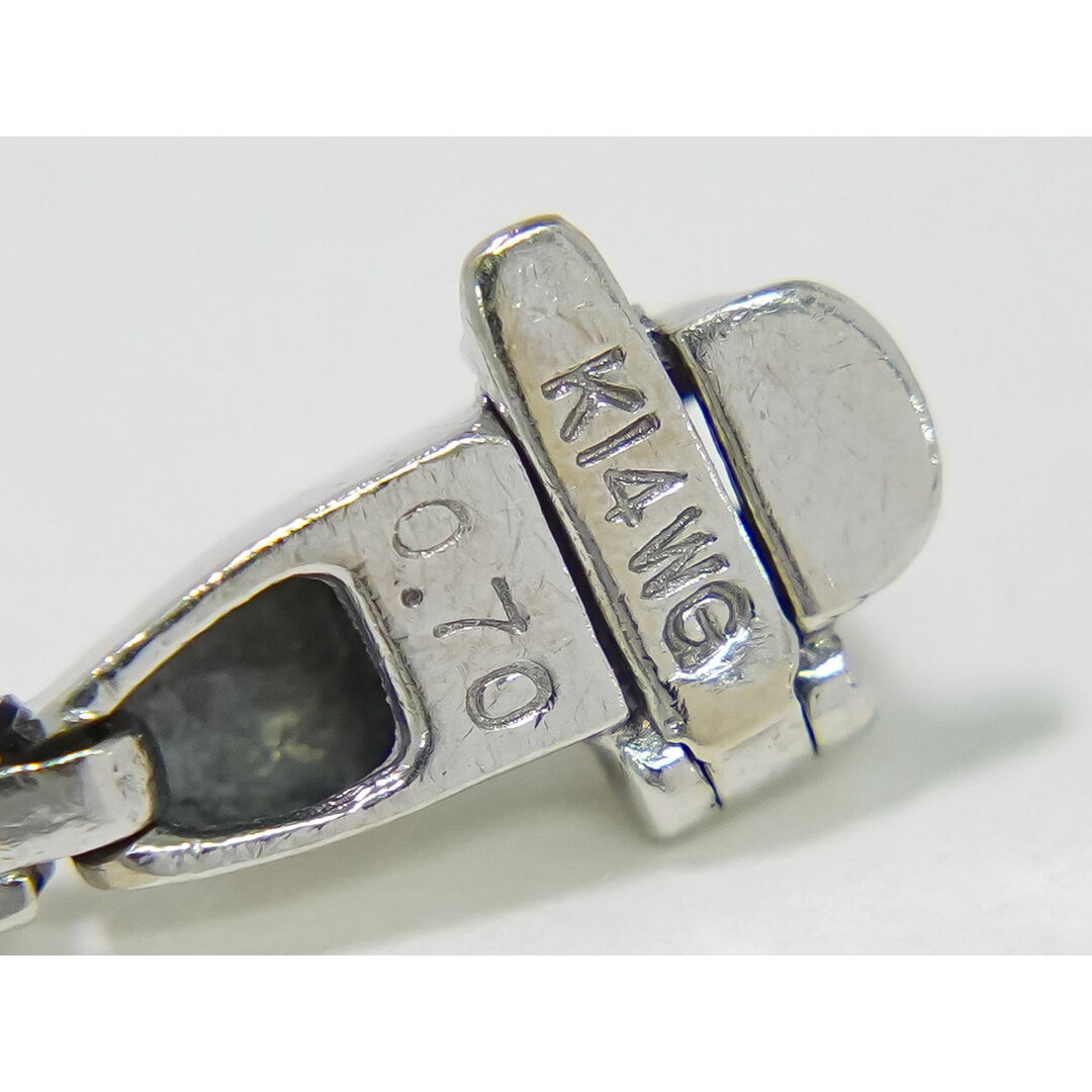 本物 ダイヤモンド 0.70ct K14 WG ブレスレット バングル 本物 ダイヤモンド 0.70ct K14 WG ブレスレット バングル
