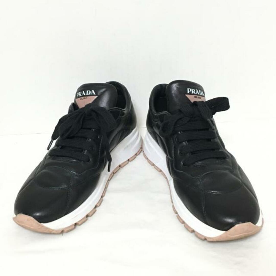 PRADA(プラダ) スニーカー 37 1/2 レディース - 黒 インソール PRADA(プラダ) スニーカー 37 1/2 レディース - 黒 インソール