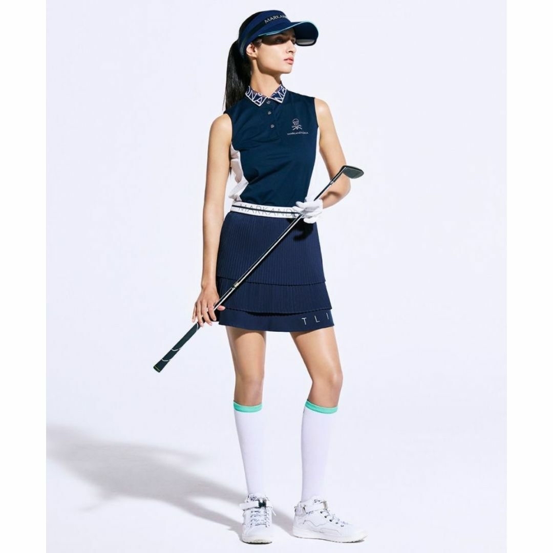 MARK&LONA マークアンドロナ ◇ ノースリーブ ポロ トップス MARK&LONA マークアンドロナ ◇ ノースリーブ ポロ トップス