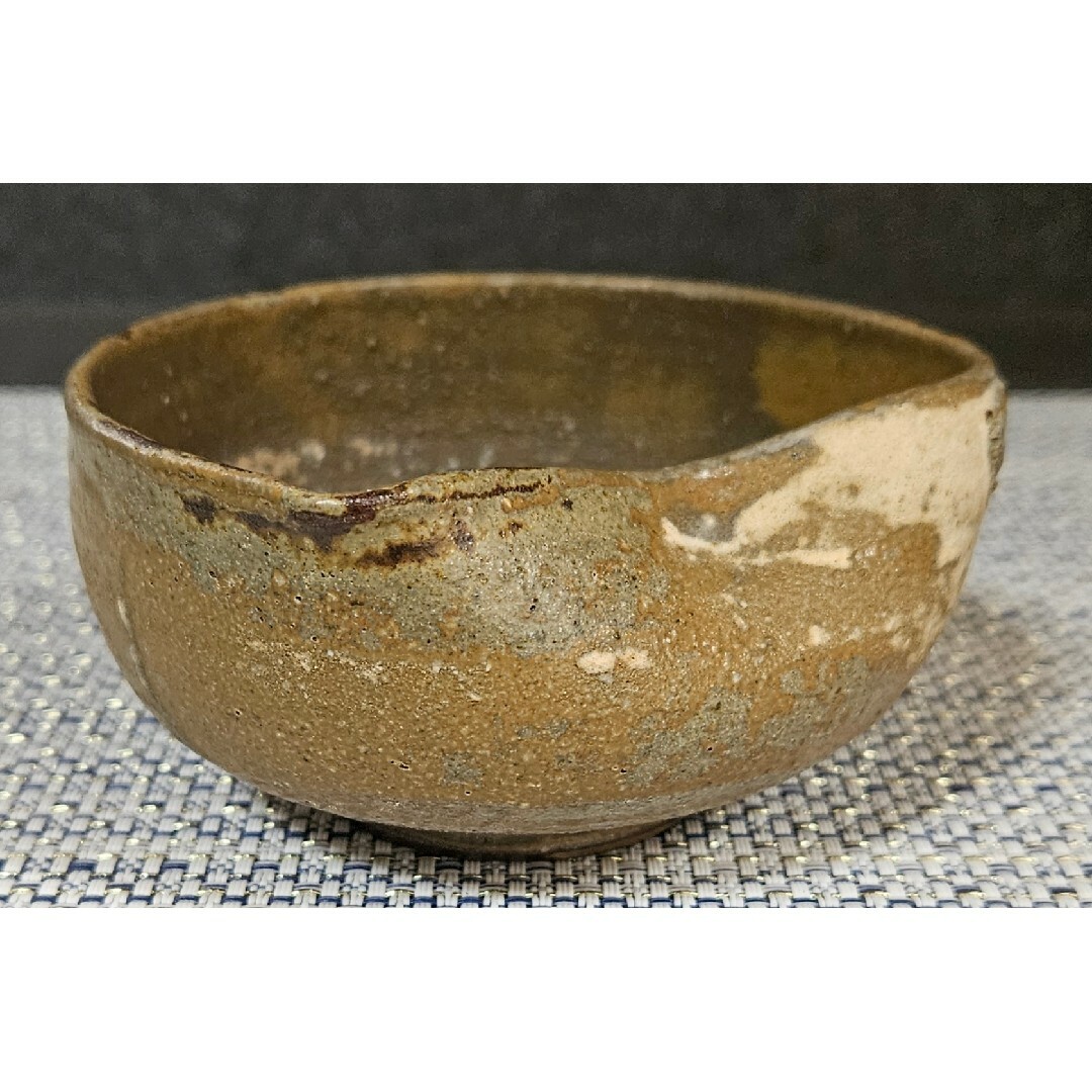 江戸時代 古唐津 古上野系 黄唐津 沓茶碗 旅茶碗 野点茶碗 旅 江戸時代 古唐津 古上野系 黄唐津 沓茶碗 旅茶碗 野点茶碗 旅