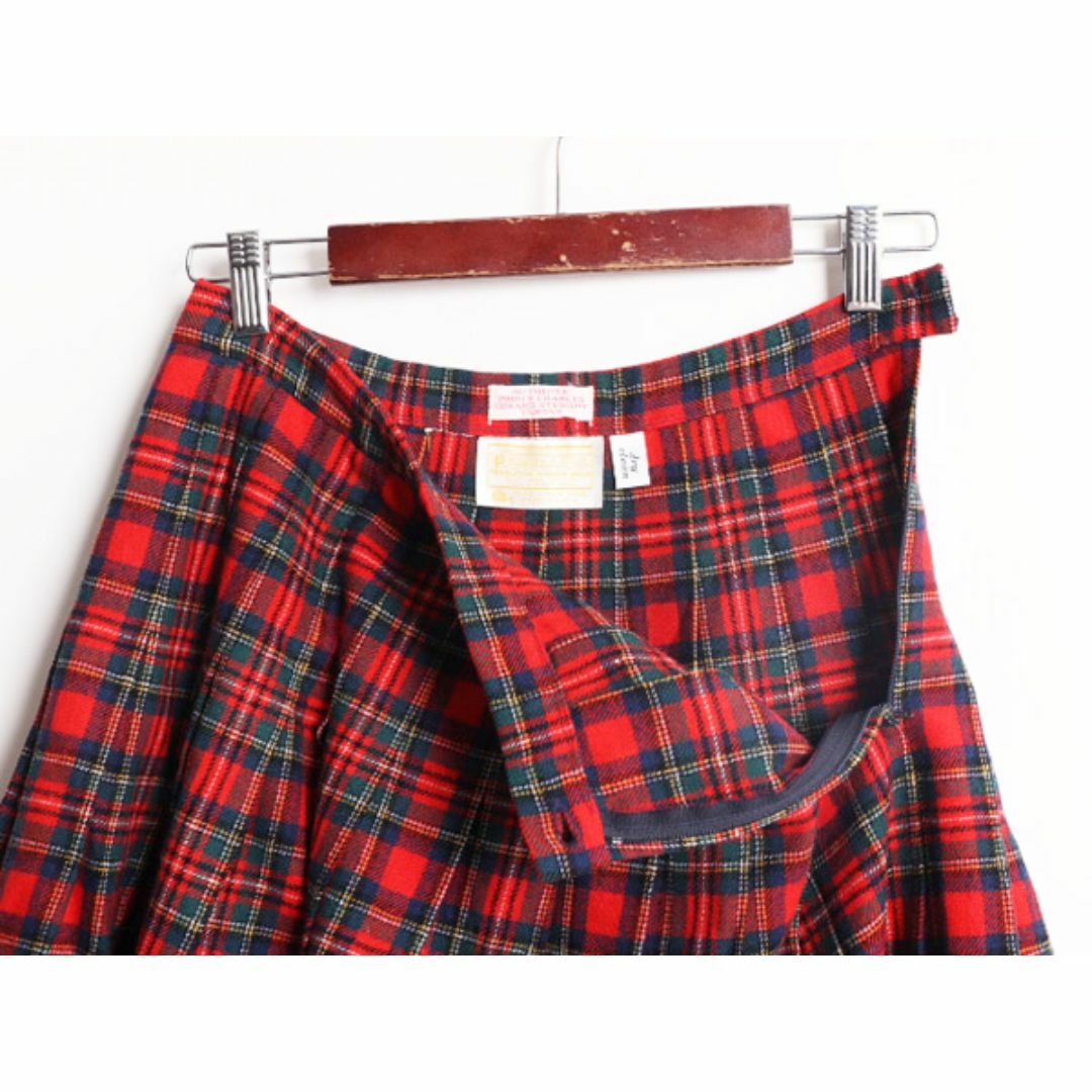 PENDLETON - 70s USA製 ペンドルトン チェック ウール プリーツ PENDLETON - 70s USA製 ペンドルトン チェック ウール プリーツ
