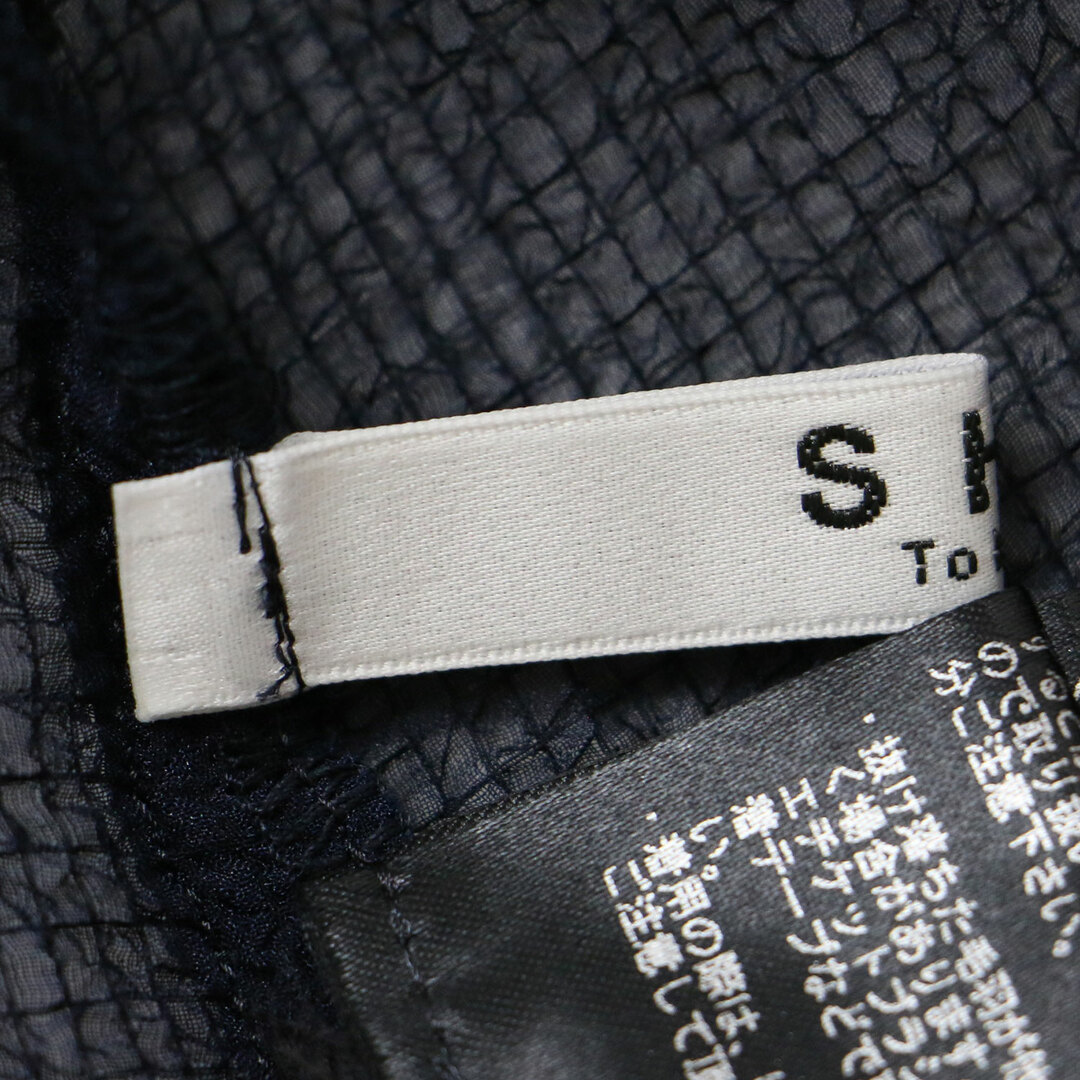 美品 SHE Tokyo シートーキョー ブラウス ネイビー系 1(M) 23春 美品 SHE Tokyo シートーキョー ブラウス ネイビー系 1(M) 23春