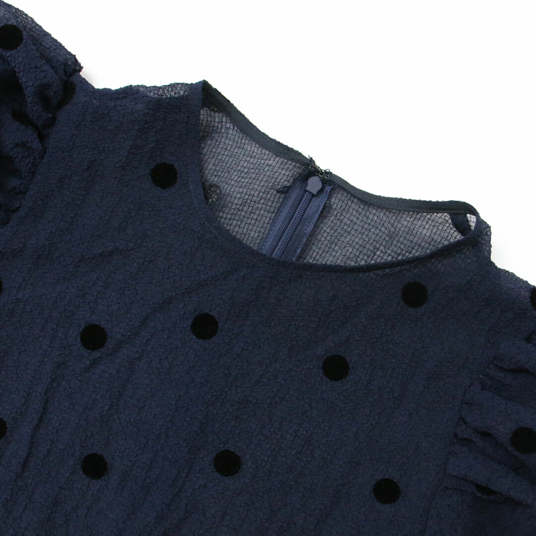 美品 SHE Tokyo シートーキョー ブラウス ネイビー系 1(M) 23春 美品 SHE Tokyo シートーキョー ブラウス ネイビー系 1(M) 23春