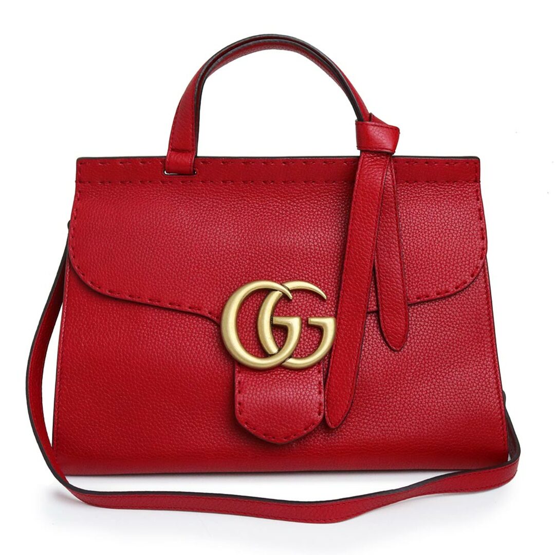 GUCCI - グッチ GGマーモント トップハンドル スモール 2way GUCCI - グッチ GGマーモント トップハンドル スモール 2way
