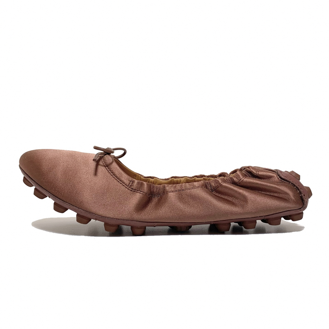 TOD'S - ☆良品 トッズ サテン生地 ラバーペブル バレエシューズ TOD'S - ☆良品 トッズ サテン生地 ラバーペブル バレエシューズ