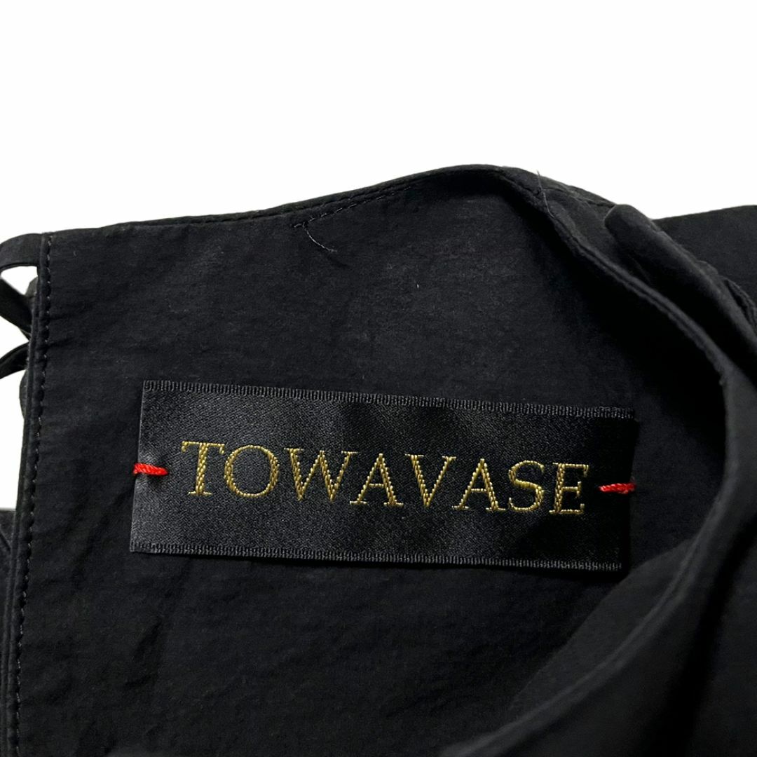TOWAVASE オーバーサイズ ゆったり ワンピース トワヴァーズ 黒 TOWAVASE オーバーサイズ ゆったり ワンピース トワヴァーズ 黒