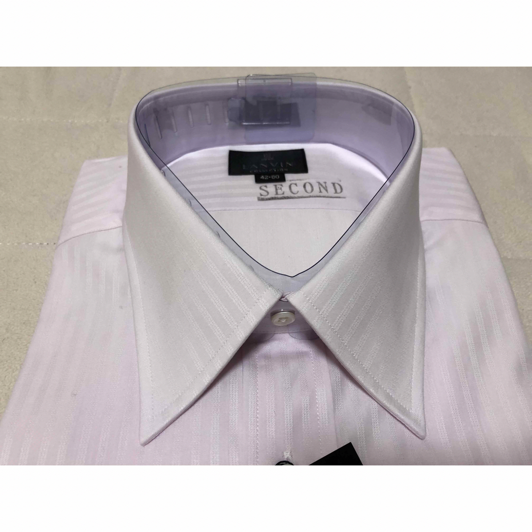 M634新品LANVIN長袖ストライプドレスシャツ42-80¥16500日本製 M634新品LANVIN長袖ストライプドレスシャツ42-80¥16500日本製