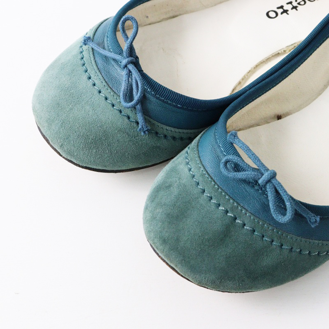 repetto - レペット repetto スエード×レザー切替バレエシューズ repetto - レペット repetto スエード×レザー切替バレエシューズ