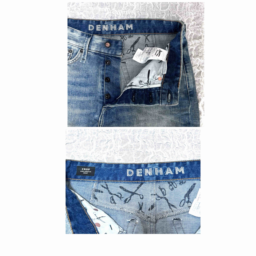 DENHAM - DENHAM デンハム CROP LOW CROTCH ダメージデニム DENHAM - DENHAM デンハム CROP LOW CROTCH ダメージデニム