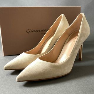 美品箱あり】Gianvito Rossiスウェードパンプス ベージュ38.5 美品箱あり】Gianvito Rossiスウェードパンプス ベージュ38.5