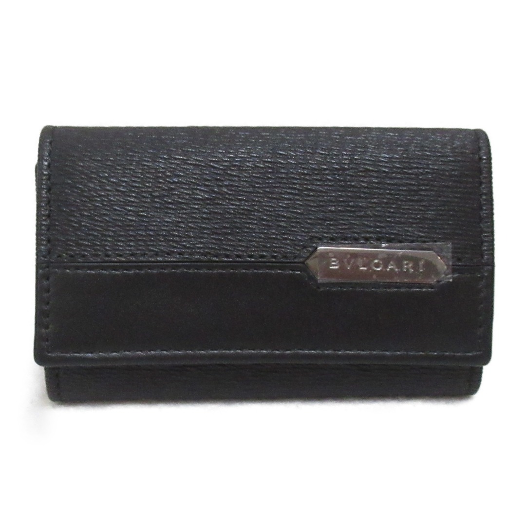 121.BVLGARI ブルガリ 6連 キーケース ブラック 箱有 不憫 121.BVLGARI ブルガリ 6連 キーケース ブラック 箱有 不憫