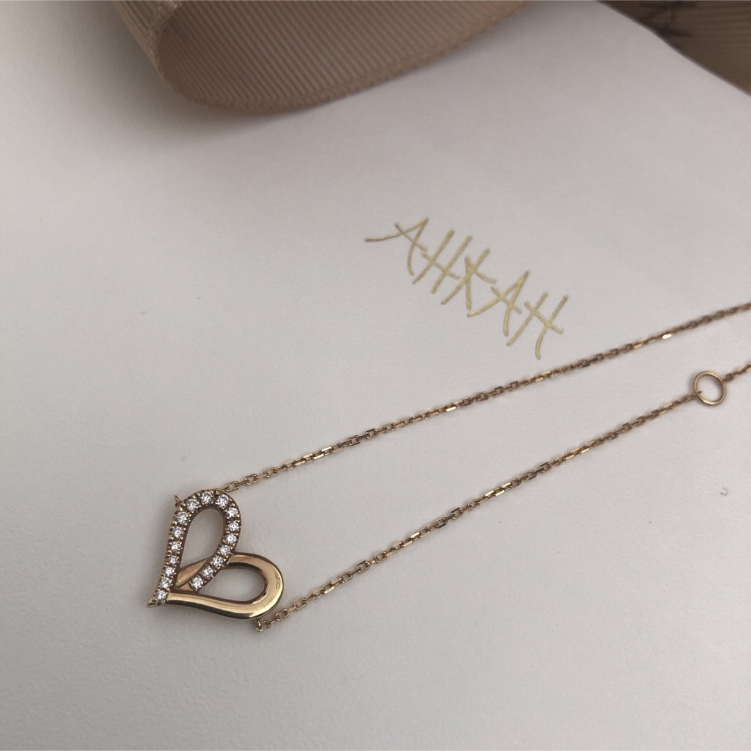 AHKAH☆アーカー☆フィルージュハートミディブレス☆未使用☆箱つき AHKAH☆アーカー☆フィルージュハートミディブレス☆未使用☆箱つき
