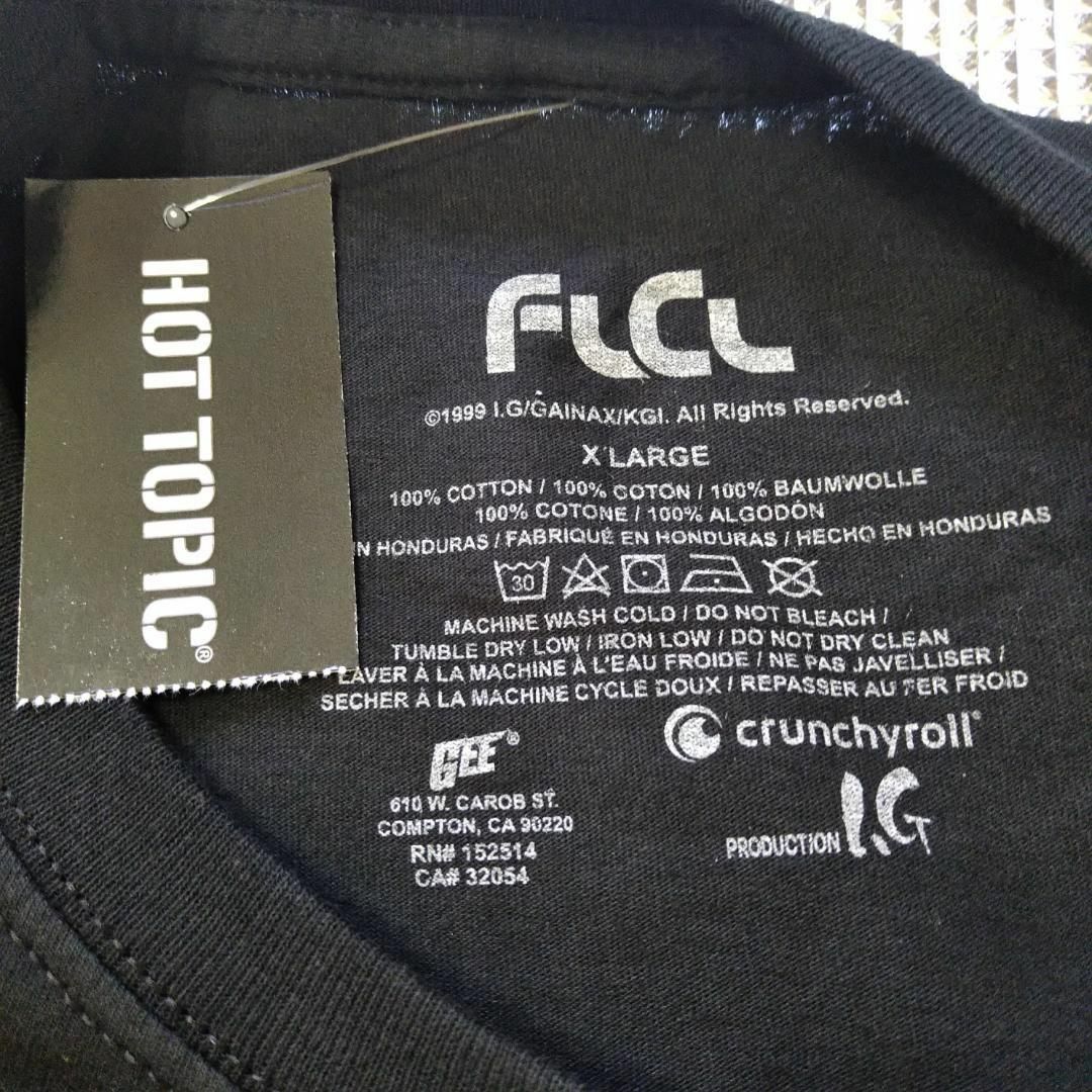フリクリ Tシャツ XLサイズ 黒 アニメTシャツ カンチ FLCL *の フリクリ Tシャツ XLサイズ 黒 アニメTシャツ カンチ FLCL *の