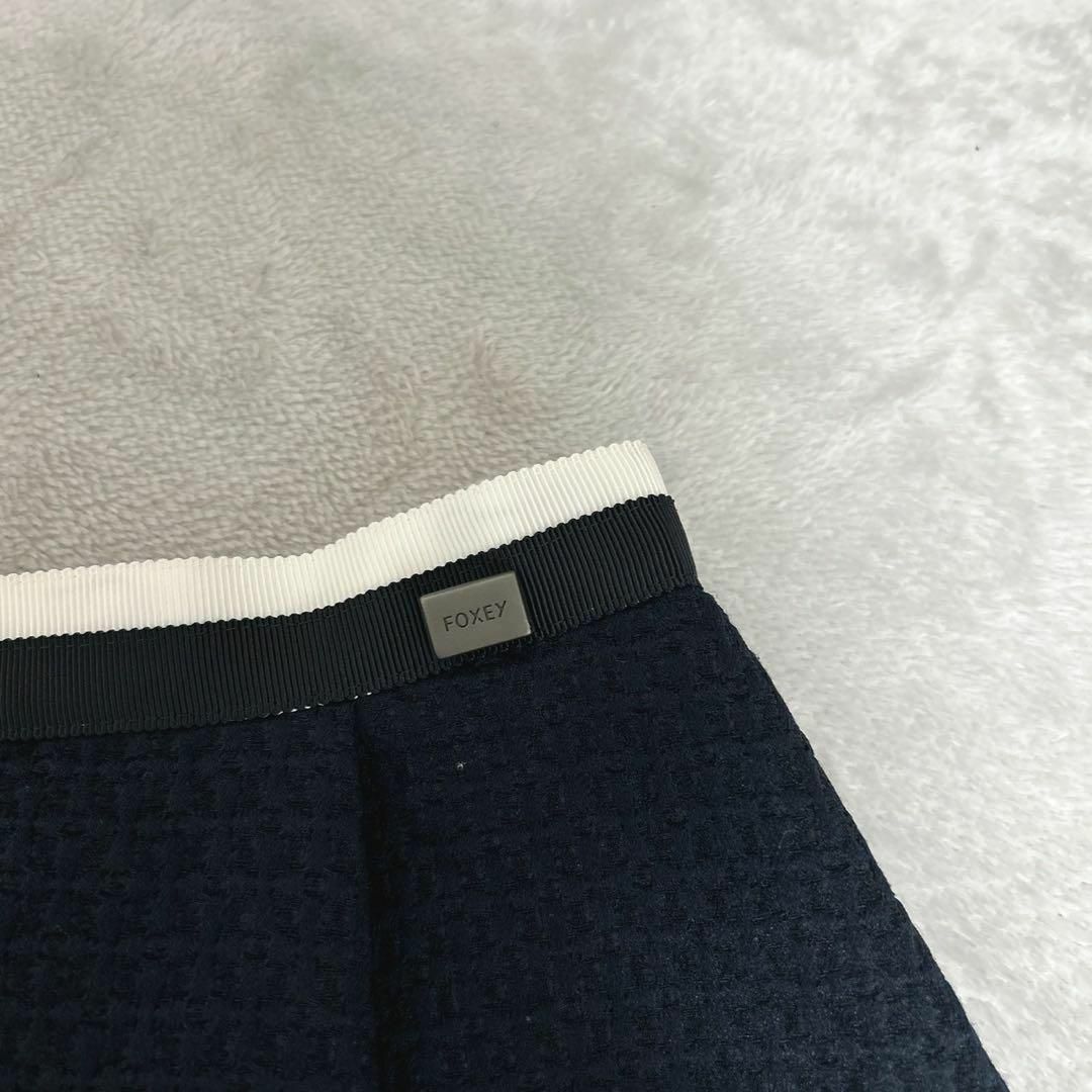 FOXEY NEW YORK】(38) 日本製 コットン デザイン スカート FOXEY NEW YORK】(38) 日本製 コットン デザイン スカート