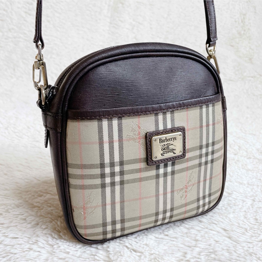 BURBERRY - 美品 BURBERRY ホースロゴ プレート ノバチェック BURBERRY - 美品 BURBERRY ホースロゴ プレート ノバチェック
