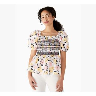 kate spade NEW YORK(ライン ・ シャツ/ブラウス(半袖/袖なし kate spade NEW YORK(ライン ・ シャツ/ブラウス(半袖/袖なし