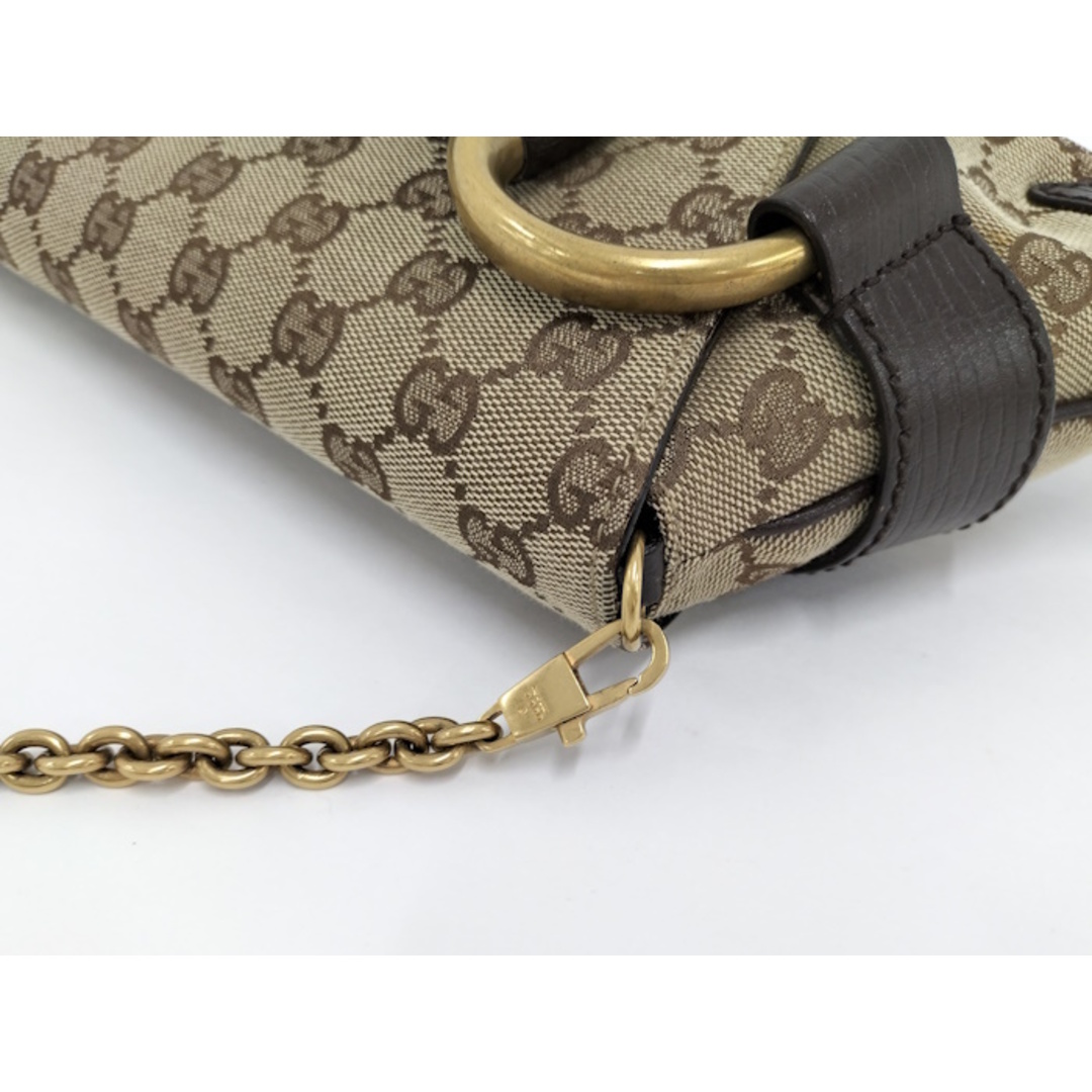 GUCCI - GUCCI チェーンショルダーバッグ ホースビット 120134の GUCCI - GUCCI チェーンショルダーバッグ ホースビット 120134の