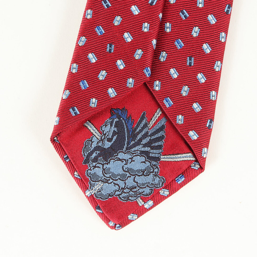 HERMES - 美品 HERMES エルメス Hペガサス 総柄 シルク ネクタイ HERMES - 美品 HERMES エルメス Hペガサス 総柄 シルク ネクタイ