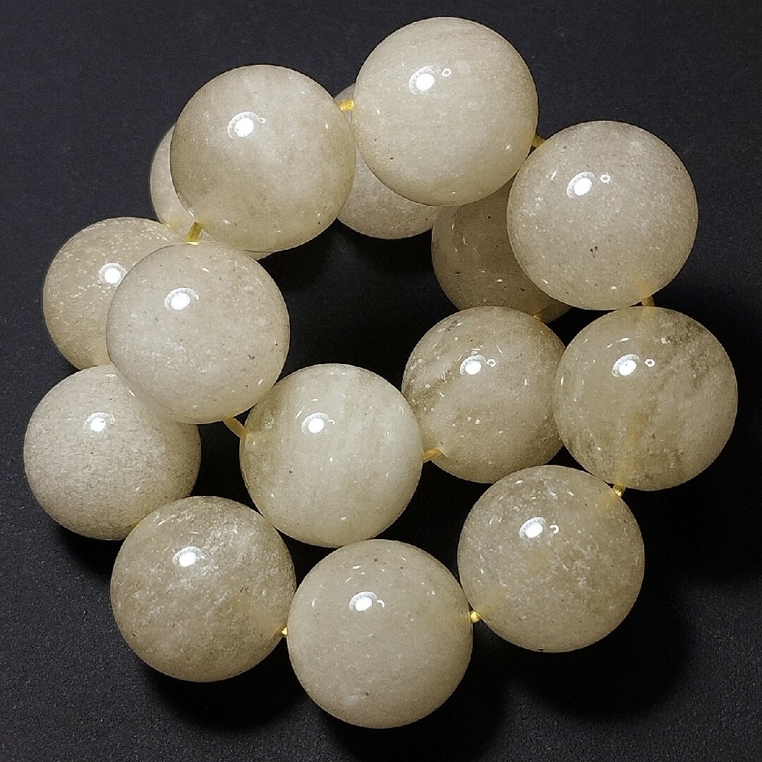 希少 大玉 リビアングラス 丸玉 14mm 17cm ブレスレット Libyan 希少 大玉 リビアングラス 丸玉 14mm 17cm ブレスレット Libyan