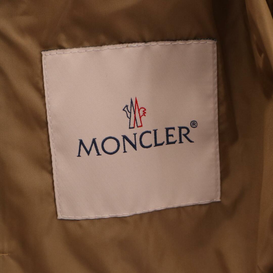 MONCLER - モンクレール ベージュ 19年 SAUGE フリル ナイロン コート OOの MONCLER - モンクレール ベージュ 19年 SAUGE フリル ナイロン コート OOの