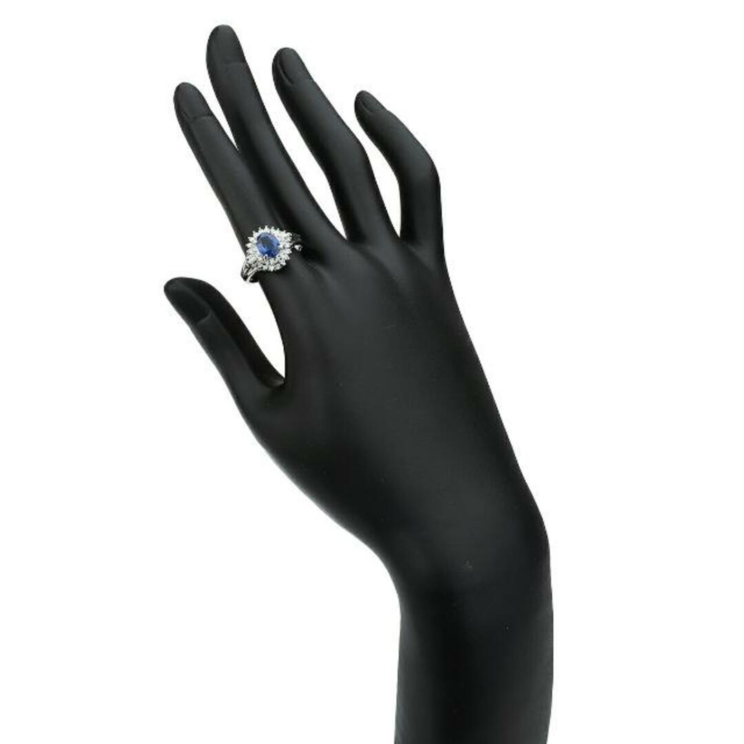 ヘイローデザインリング 指輪 サファイア 1.23ct ダイヤモンド ヘイローデザインリング 指輪 サファイア 1.23ct ダイヤモンド