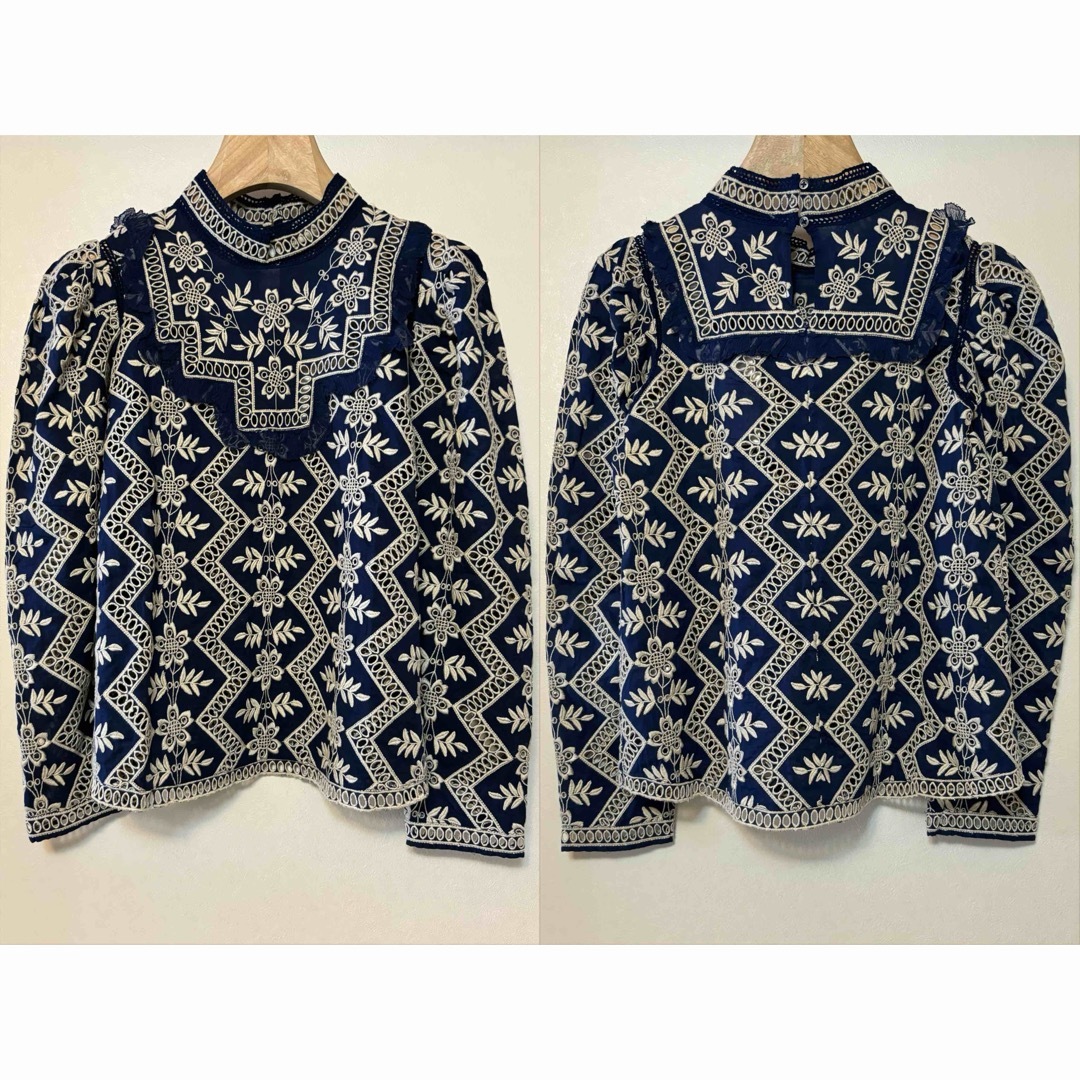 ☆定価3.9万 Sea NEW YORK コットンエンブロイダリーレースブラウス ☆定価3.9万 Sea NEW YORK コットンエンブロイダリーレースブラウス