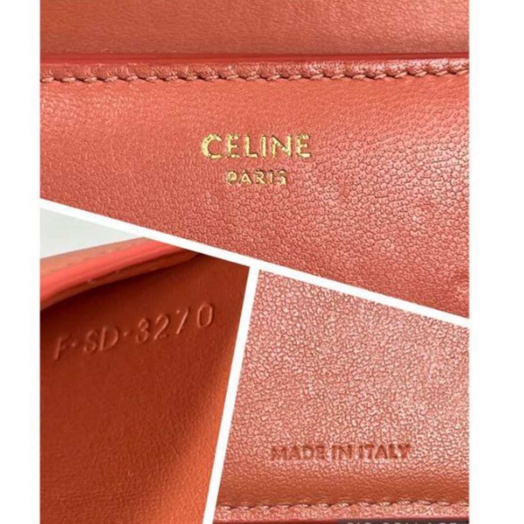 CELINE - 【正規品/鑑定済】 セリーヌ トリオンフ 三つ折財布 CELINE - 【正規品/鑑定済】 セリーヌ トリオンフ 三つ折財布
