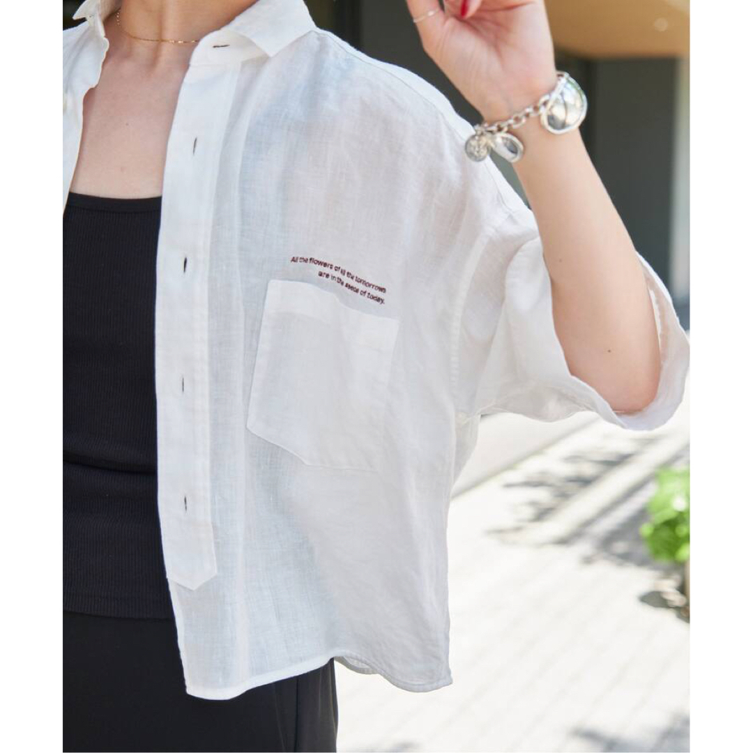 spick&span TICCA別注リネン半袖シャツ spick&span TICCA別注リネン半袖シャツ