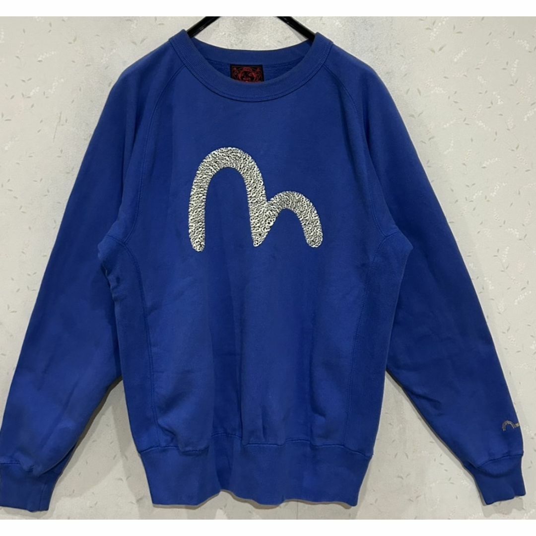 エヴィス EVISU スカル カモメ ロゴ スウェット トレーナー 42 エヴィス EVISU スカル カモメ ロゴ スウェット トレーナー 42