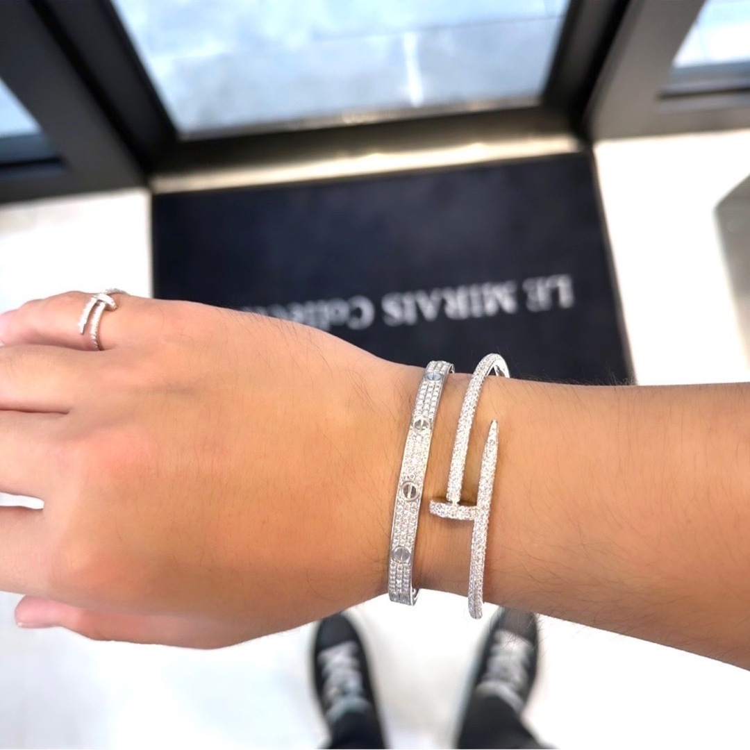 Cartier - 【仕上済】カルティエ ラブブレス #21 WG ダイヤ 21 Cartier - 【仕上済】カルティエ ラブブレス #21 WG ダイヤ 21