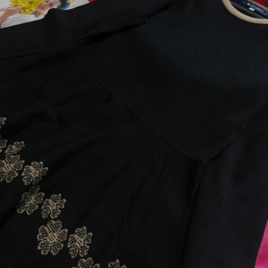 M'S GRACY - 【良品】M'S GRACY 膝丈ワンピース ニット ブラック M'S GRACY - 【良品】M'S GRACY 膝丈ワンピース ニット ブラック