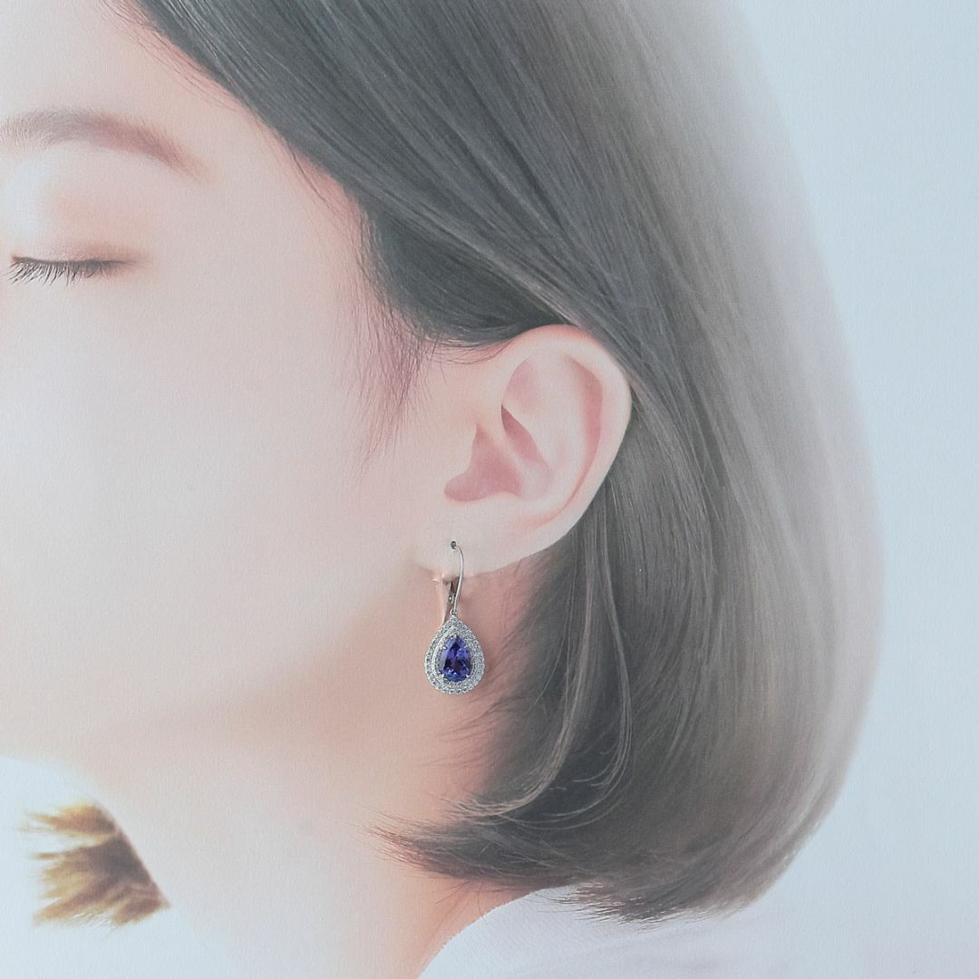 Tiffany & Co. - ティファニー タンザナイト ダイヤ ピアス Tiffany & Co. - ティファニー タンザナイト ダイヤ ピアス