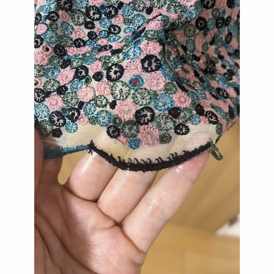 minaperhonen 総刺繍ミニワンピース minaperhonen 総刺繍ミニワンピース
