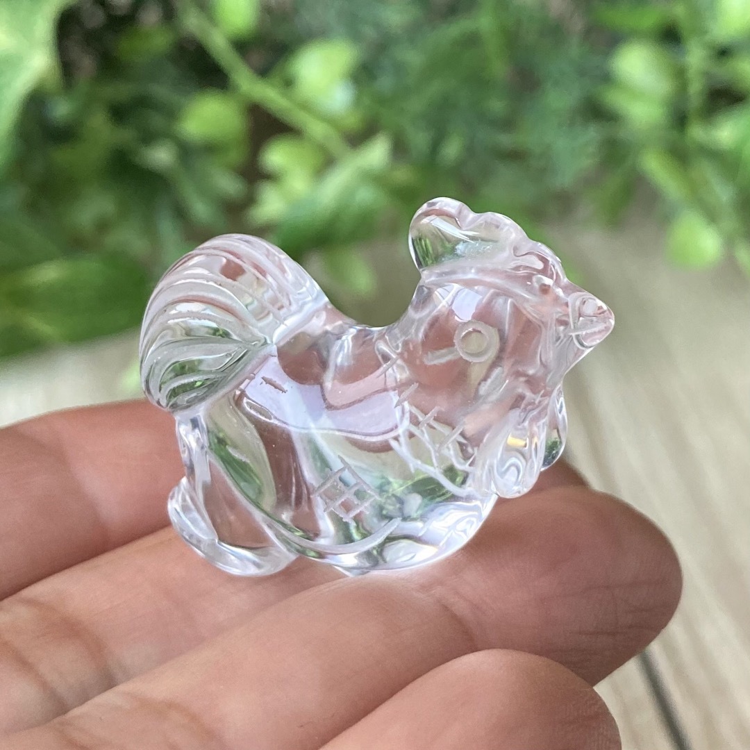 神の使いの鶏で良い運気を取り込む/水晶・鶏/パワーストーン/天然石 神の使いの鶏で良い運気を取り込む/水晶・鶏/パワーストーン/天然石