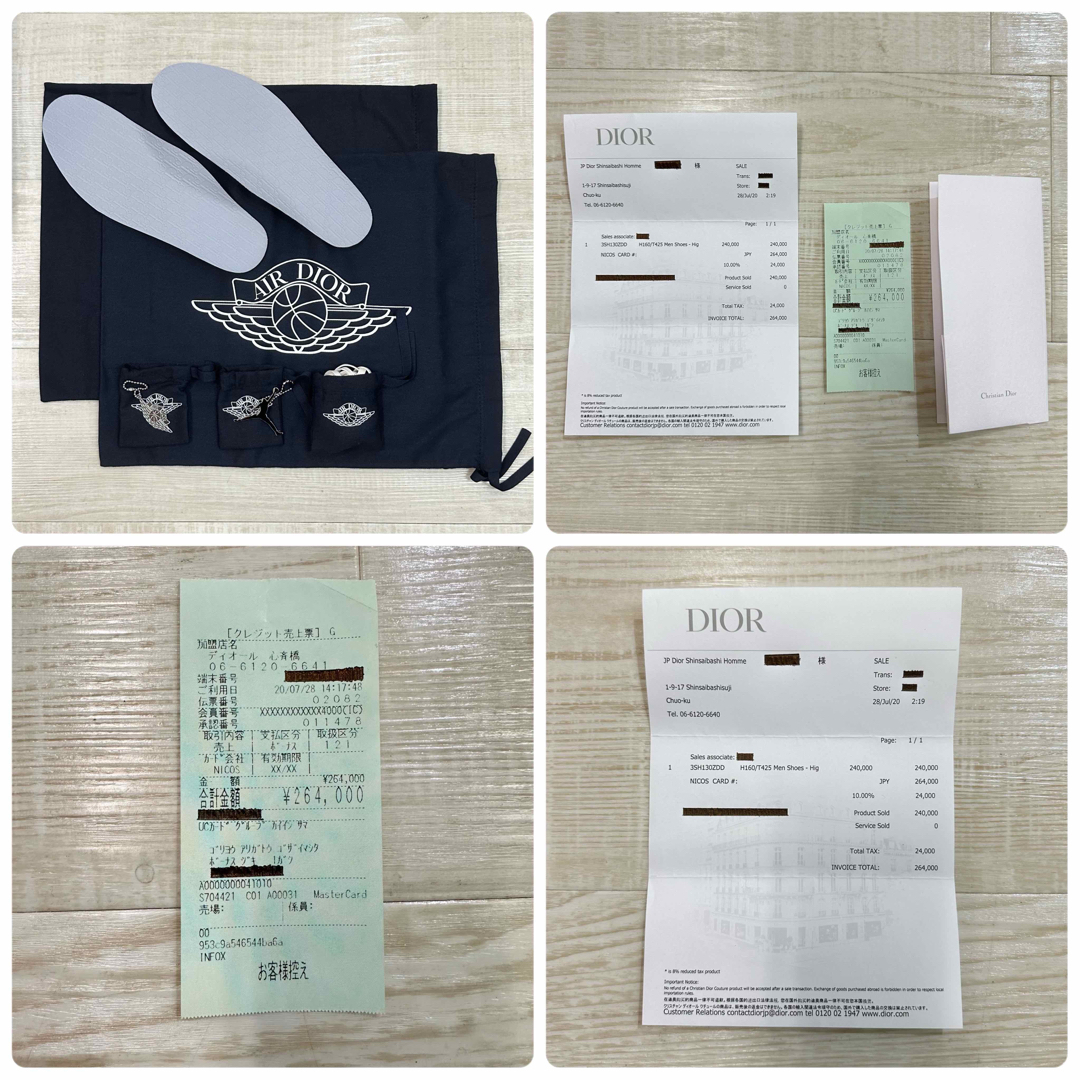 NIKE - 新品 DIOR NIKE AIR JORDAN 1 HIGH OG 42.5の通販 by ち NIKE - 新品 DIOR NIKE AIR JORDAN 1 HIGH OG 42.5の通販 by ち