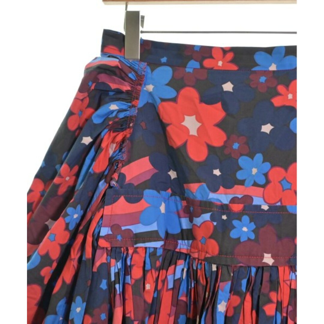 MARNI マルニ ロング・マキシ丈スカート 38(S位) 紺x赤x青等(花 MARNI マルニ ロング・マキシ丈スカート 38(S位) 紺x赤x青等(花