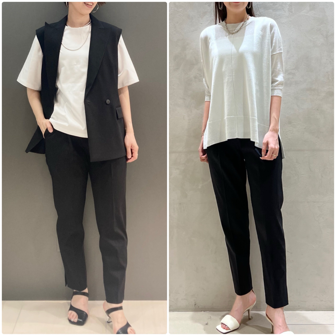 Theory luxe - 新品 theory luxe 24SS Crisp Linen タックパンツ Theory luxe - 新品 theory luxe 24SS Crisp Linen タックパンツ