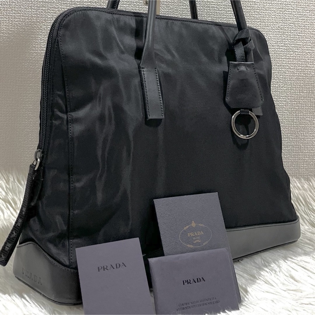 PRADA プラダ トートバッグ ショルダーバッグ ナイロン レザー PRADA プラダ トートバッグ ショルダーバッグ ナイロン レザー